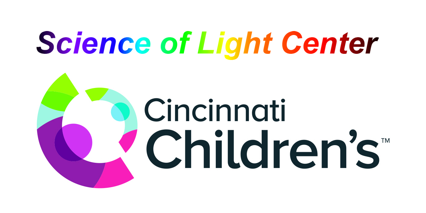 Logowith CCHMC | Spectral lighting | Science of Light Center